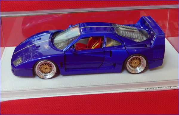 MB-TuningCars - 1:18 Ferrari F40 GTO + 3tlg.BBS Alu-Felgen + BBR ...