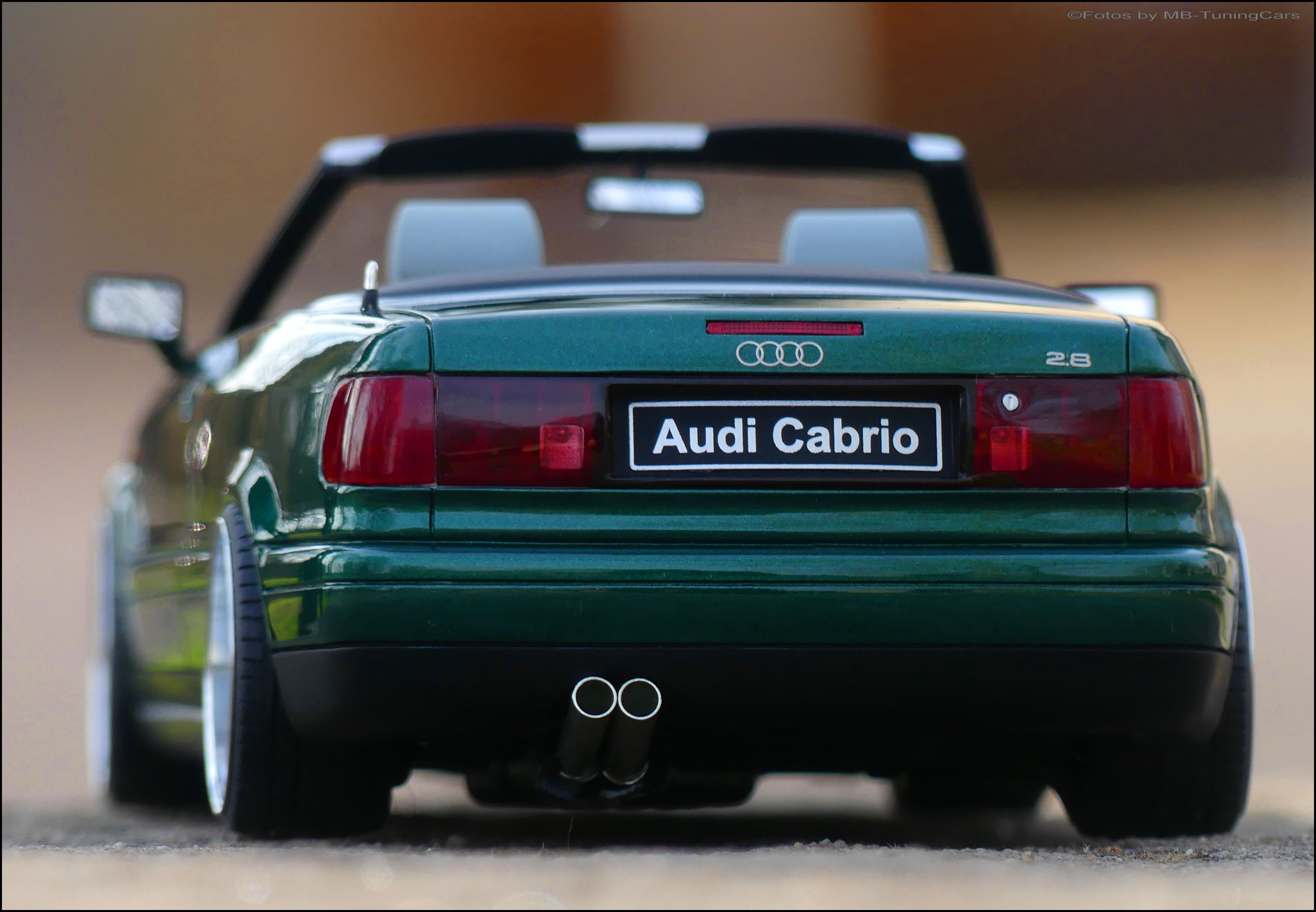 MB-TuningCars - 1:18 Audi 80 2.8 V6 Cabrio "GREEN EDITION" + "OZ Mito ...