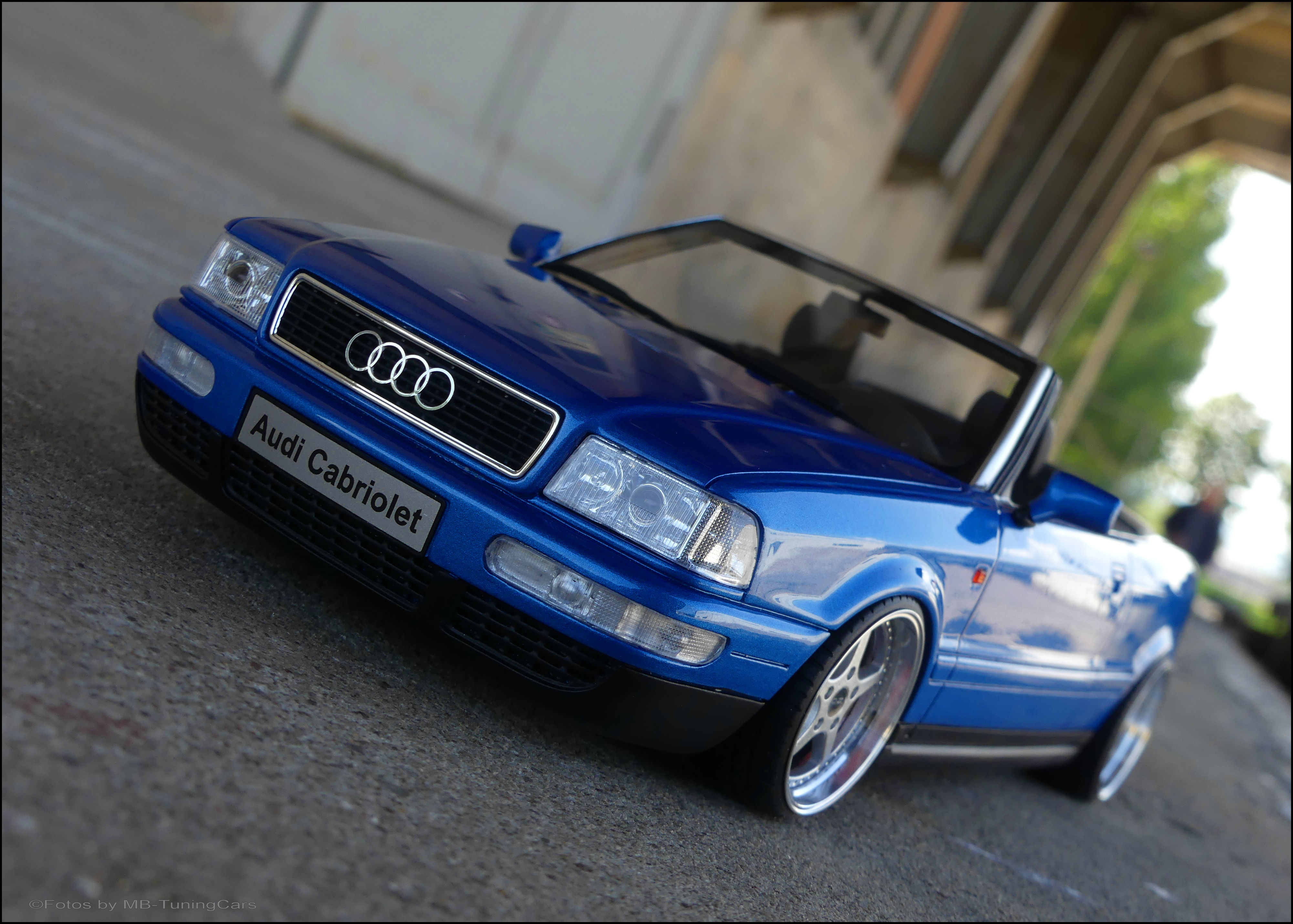 MB-TuningCars - 1:18 Audi 80 2.8 V6 Cabrio "Kingfisher Blue Edition