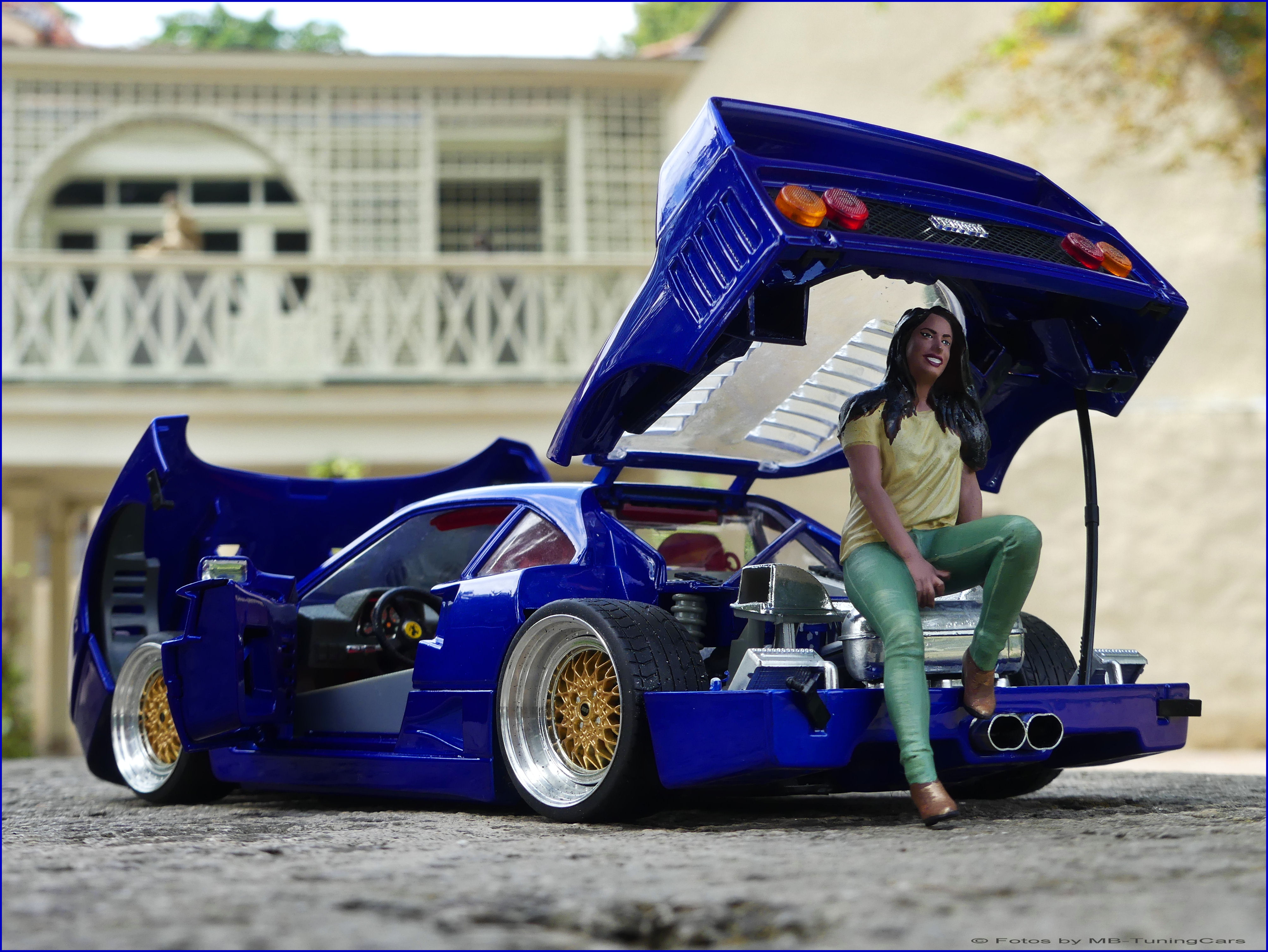 MB-TuningCars - 1:18 Ferrari F40 GTO + 3tlg.BBS Alu-Felgen + BBR ...