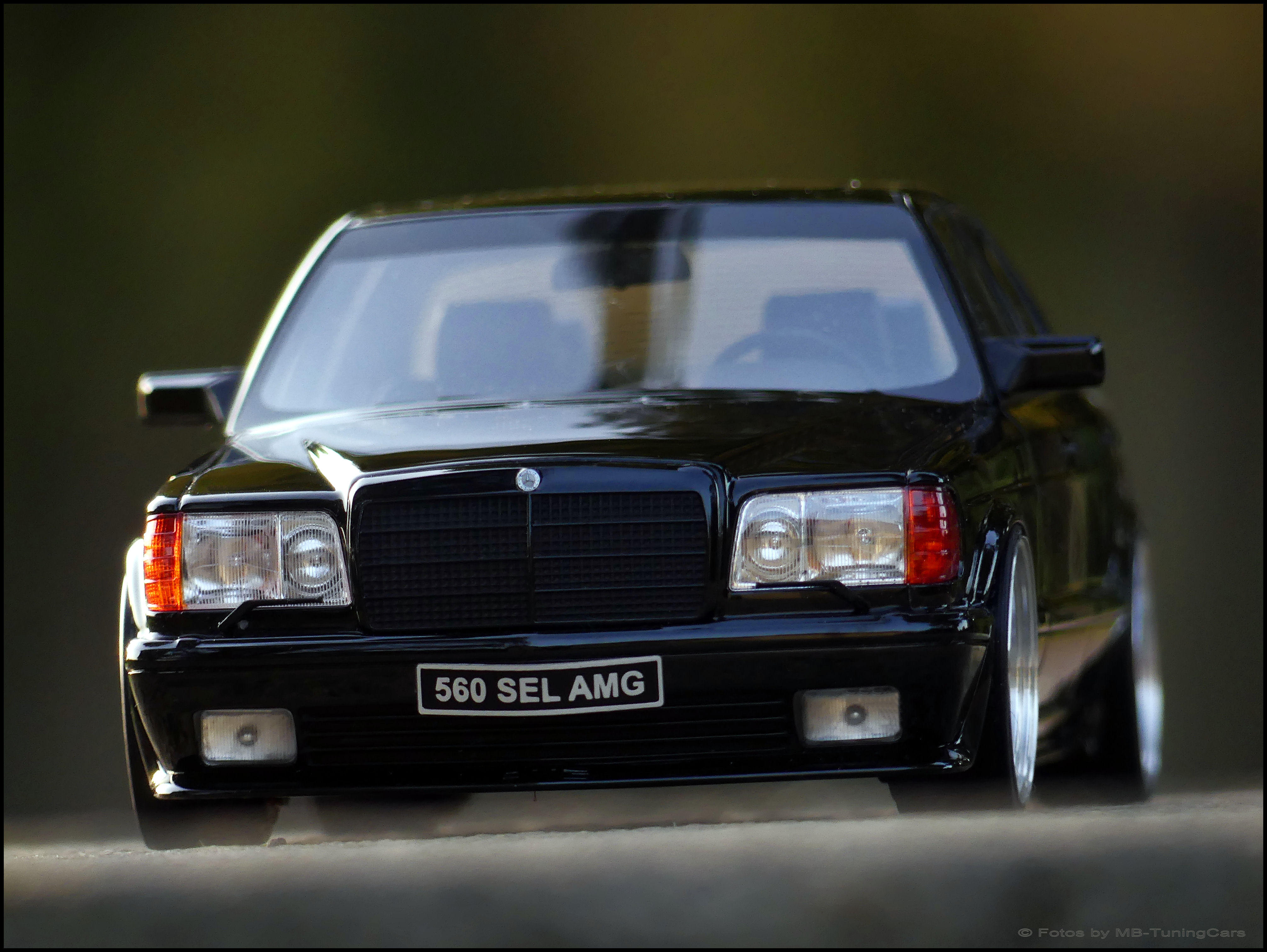 MB-TuningCars - 1:18 MERCEDES BENZ 560 SEL AMG - Schwarz Metallic ...