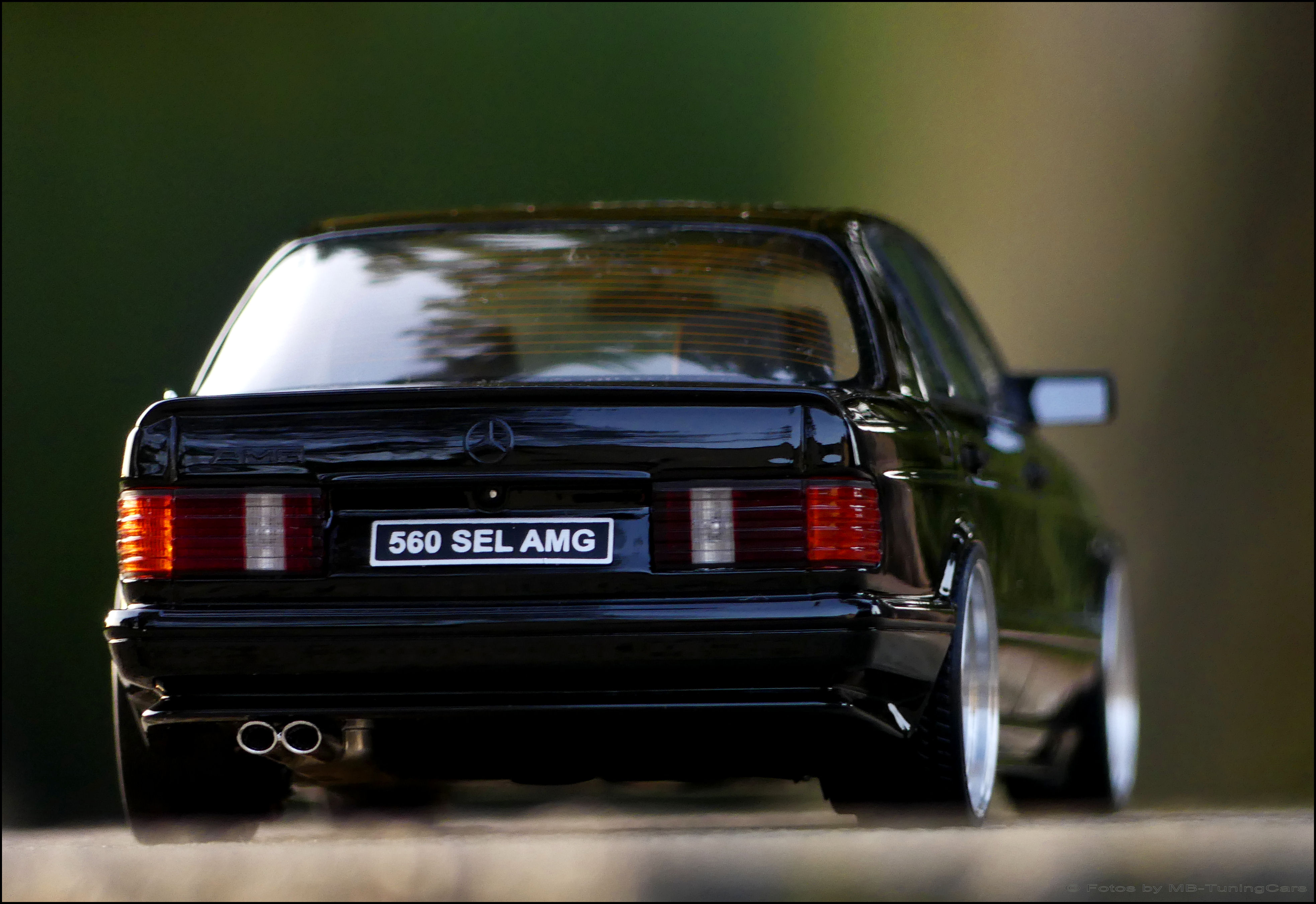 MB-TuningCars - 1:18 MERCEDES BENZ 560 SEL AMG - Schwarz Metallic ...