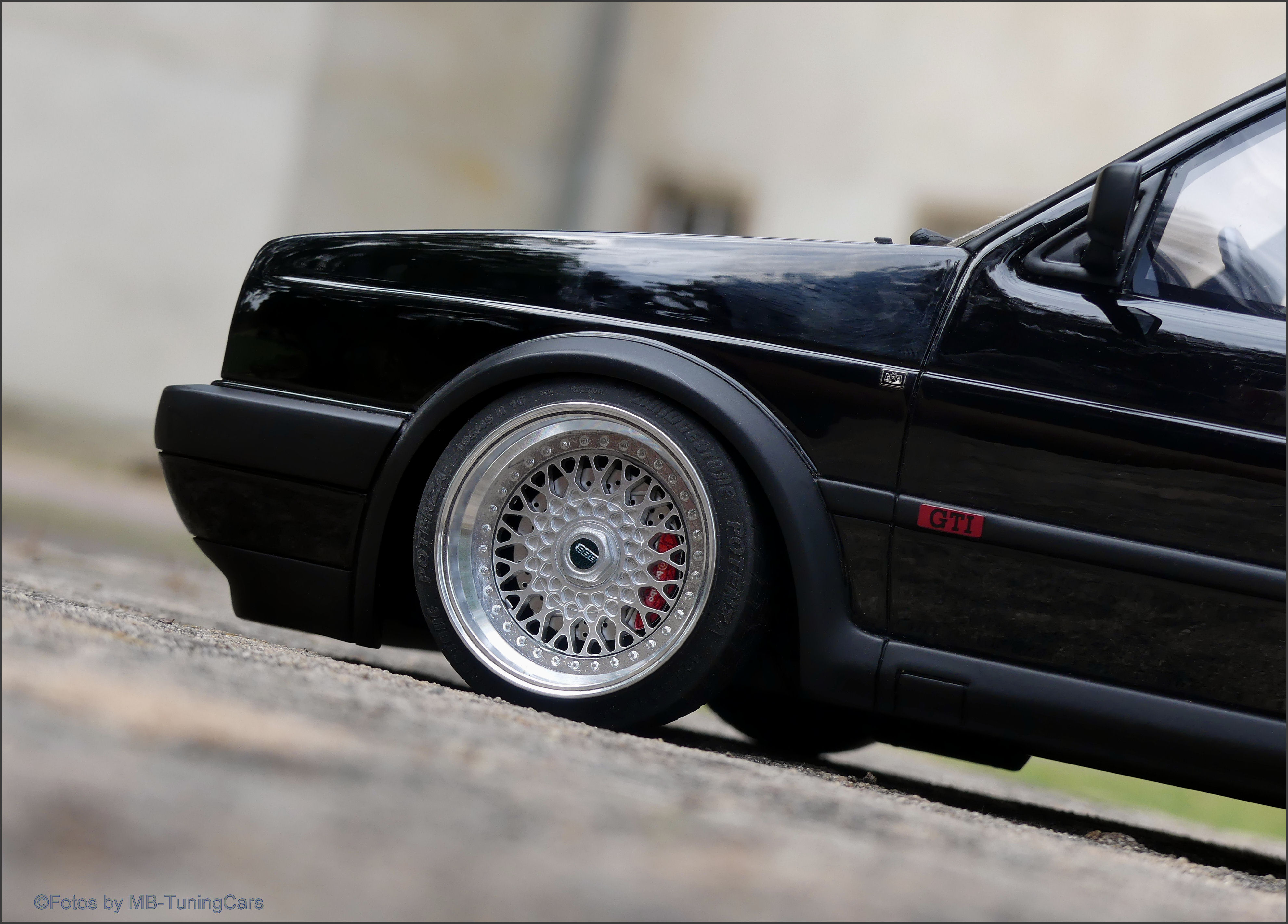 MB-TuningCars - 1:12 Tuning VW Golf 2 MK2 16V + BBS RS-Alufelgen