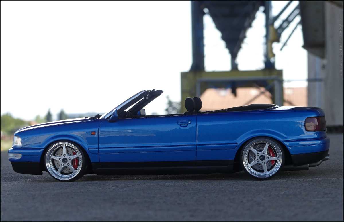 MB-TuningCars - 1:18 Audi 80 2.8 V6 Cabrio "Kingfisher Blue Edition