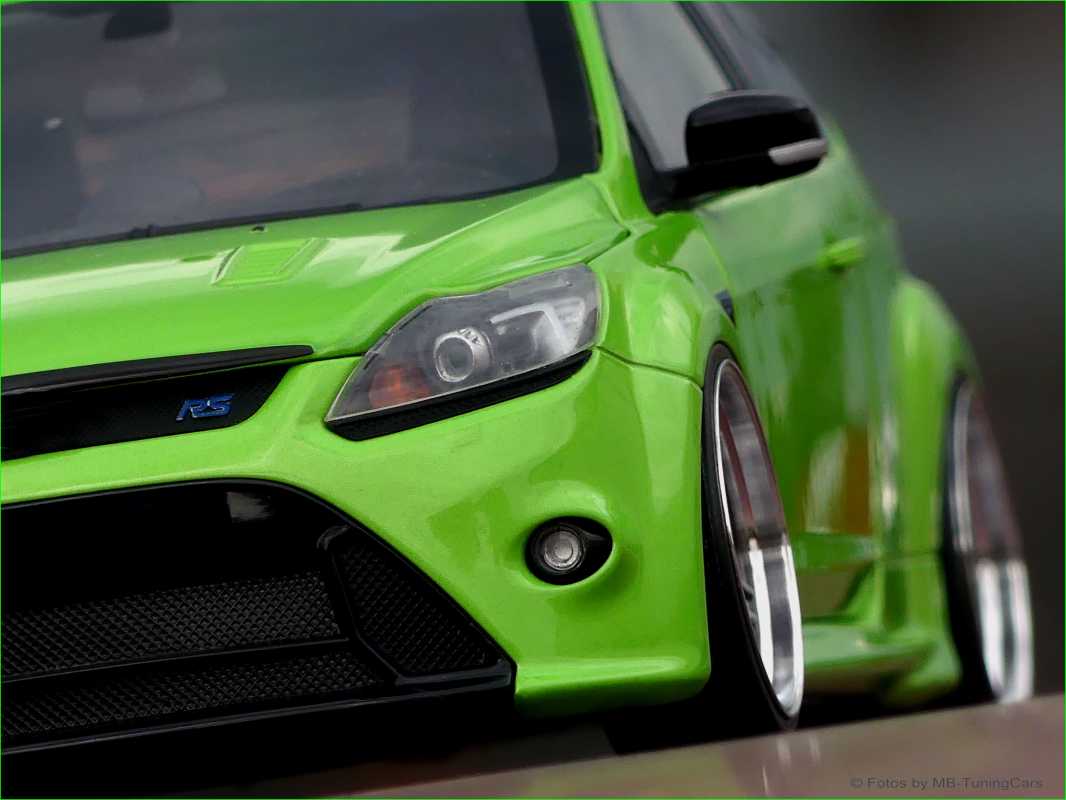 MB-TuningCars - 1:18 Ford Focus RS MK2 Green Edition Tuning inkl. OVP = RAR