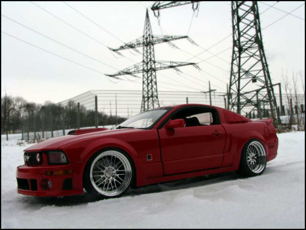 MB-TuningCars - 1:18 Tuning Ford Mustang Roush RED Edition + HMC BBS LM ...