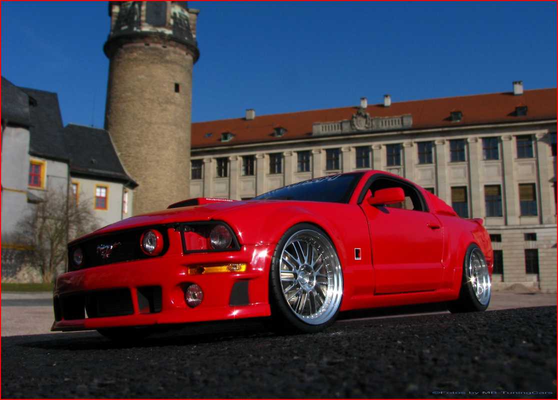 MB-TuningCars - 1:18 Tuning Ford Mustang Roush RED Edition + HMC BBS LM ...