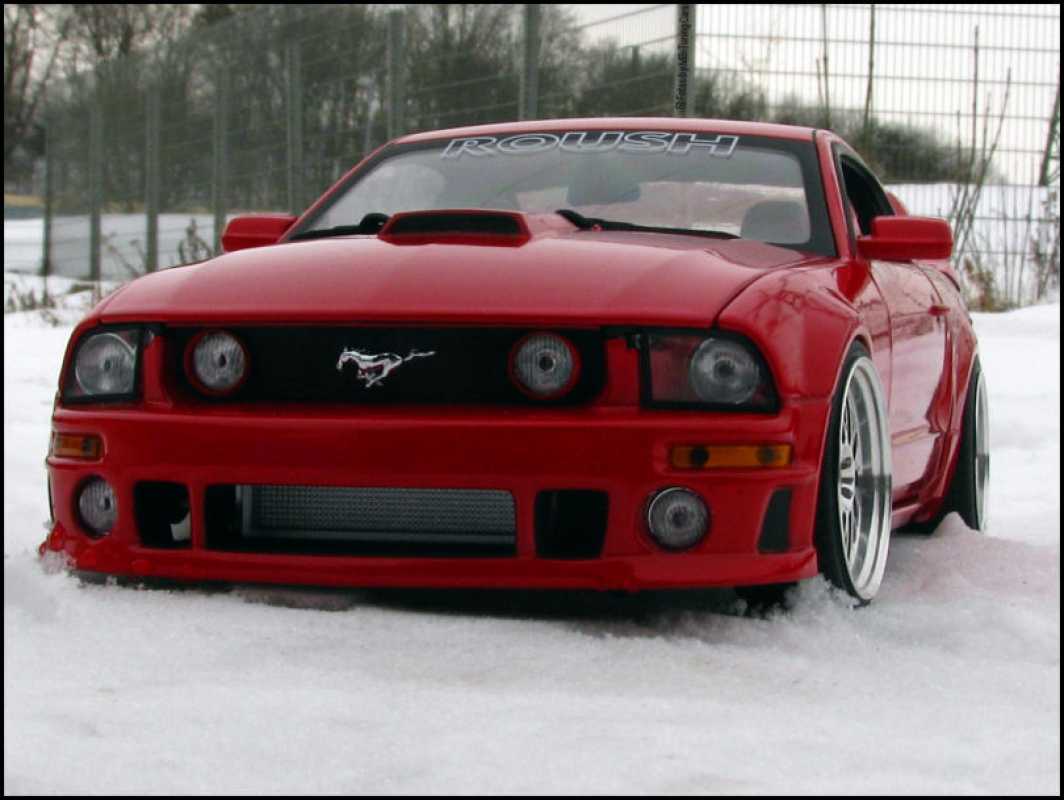 MB-TuningCars - 1:18 Tuning Ford Mustang Roush RED Edition + HMC BBS LM ...