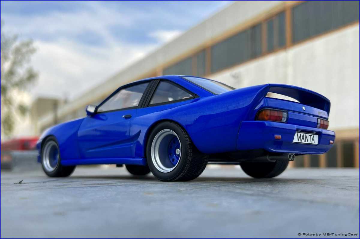 MB-TuningCars - 1:18 Opel Manta B Mattig WIDEBODY BLUE EDITION mit OVP
