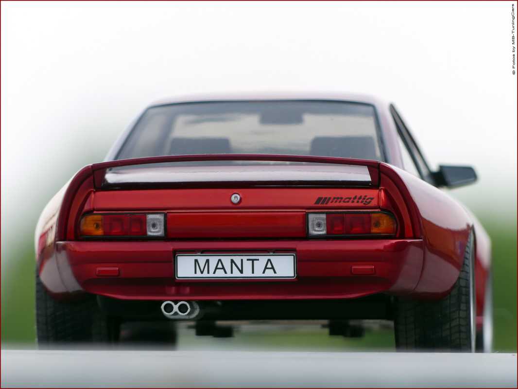 MB-TuningCars - 1:18 Opel Manta B Mattig WIDEBODY RED METALLIC EDITION ...