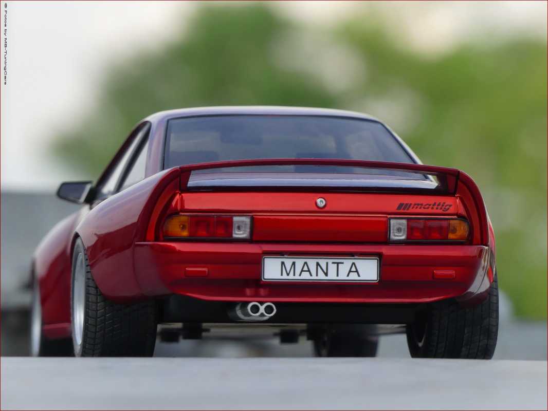 MB-TuningCars - 1:18 Opel Manta B Mattig WIDEBODY RED METALLIC EDITION ...
