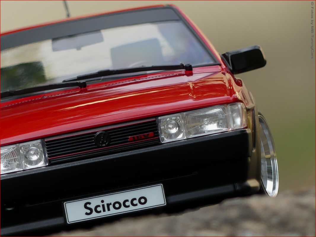 MB-TuningCars - 1:18 VW Scirocco MK2 GTi - Rot Edition + RSL Style inkl ...